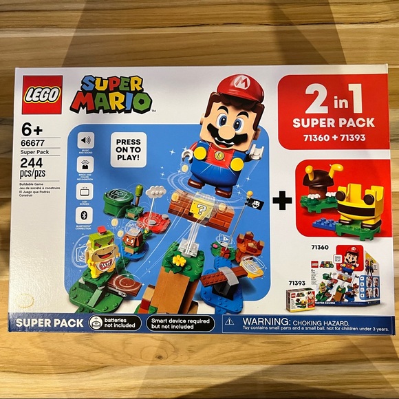 Lego | Toys | Lego 66677 Super Mario Super Pack Starter Course | Poshmark